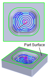MILL Module > Creating 3 Axis Advanced Operations > Adaptive Roughing